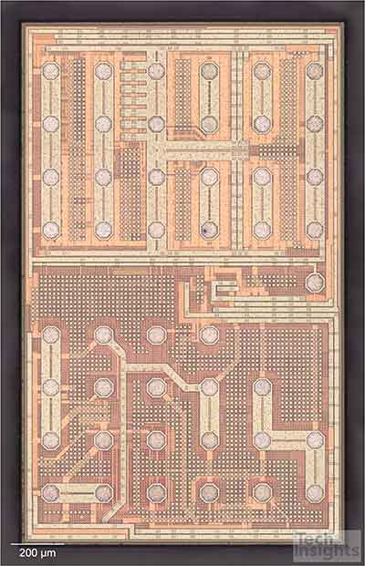 Qorvo DP8A Envelope Tracking Power Supply Floorplan Analysis | TechInsights
